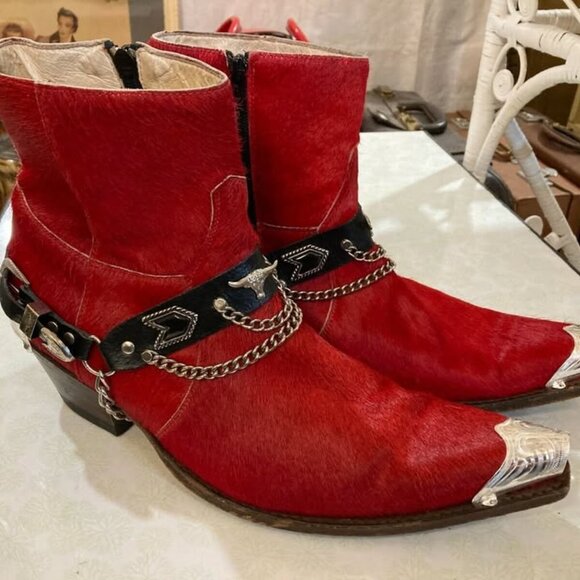 Sendra | Shoes | Vtg 9 Sendra Pony Hair Western Cowboy Metal Tips ...